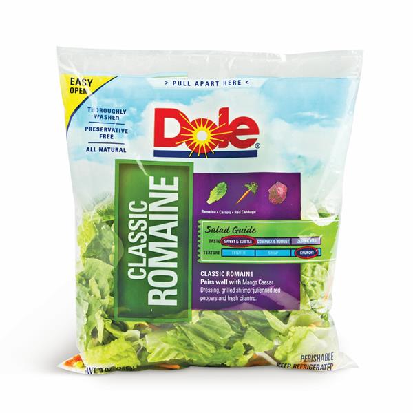Dole Romaine Lettuce Nutrition Facts at Roger Marino blog