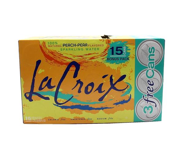 La Croix Peach Pear Sparkling Water 15Pk | Hy-Vee Aisles Online Grocery Shopping