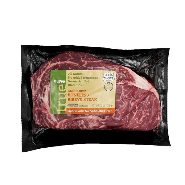 Hy Vee True Angus Beef Boneless Ribeye Steak Hy Vee Aisles Online Grocery Shopping