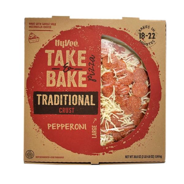 Hy Vee Take And Bake Pepperoni Large Traditional Crust Pizza Hy Vee