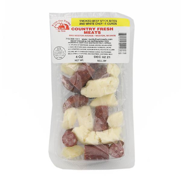 Country Fresh Meats Smoked Beef Stick & White Cheddar Curds | Hy-Vee ...