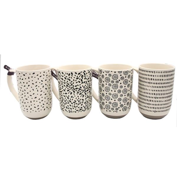 Mr. Coffee Dutton Springs 19oz Stoneware Mug Set Assorted Designs in ...