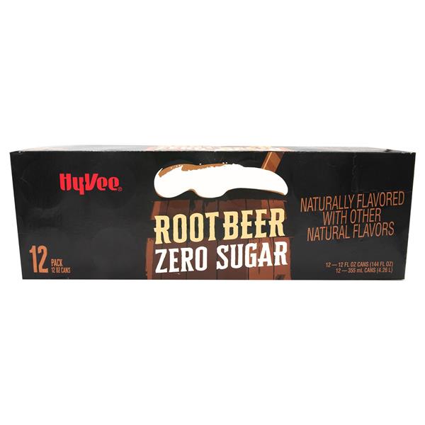 Hy-Vee Root Beer Zero Sugar, 12Pk | Hy-Vee Aisles Online Grocery Shopping