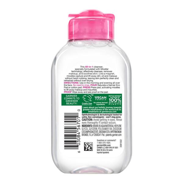 Garnier SkinActive Micellar Cleansing Water to Cleanse and Remove ...