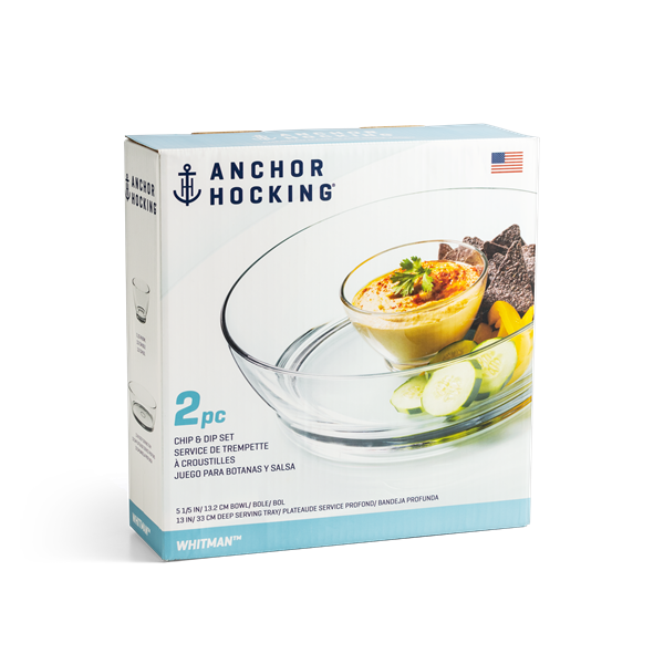 Anchor Hocking Whitman Chip and Dip Bowls, 2 Piece Set | Hy-Vee Aisles ...