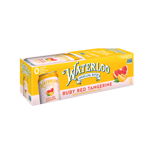 Waterloo Sparkling Water, Ruby Red Tangerine, 12Pk | Hy-Vee Aisles ...